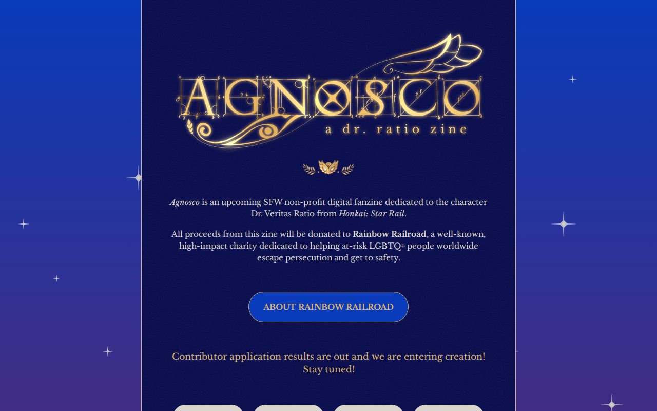 Agnosco: A Dr. Ratio Zine